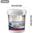 500ml Epoxy Colored Sand Self Leveling Floor Paint Quick Drying Coating ...