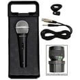Rockville Pro Mic Kit 1 Karaoke Vocal Microphone + Mic Stand + Carry ...