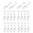 20Pcs Clear Plastic Price Tag Clips Double Sided Rotatable ...