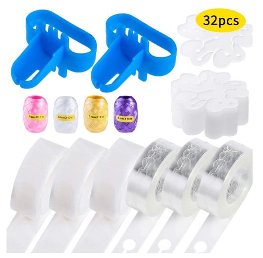 Balloon arch kit and Balloon Garland Kit,300 Super Adhesive 50 Feet ...