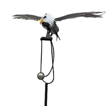 Esschert Staked Metal GIANT Bald Eagle Rocker, 89"H - Walmart.com