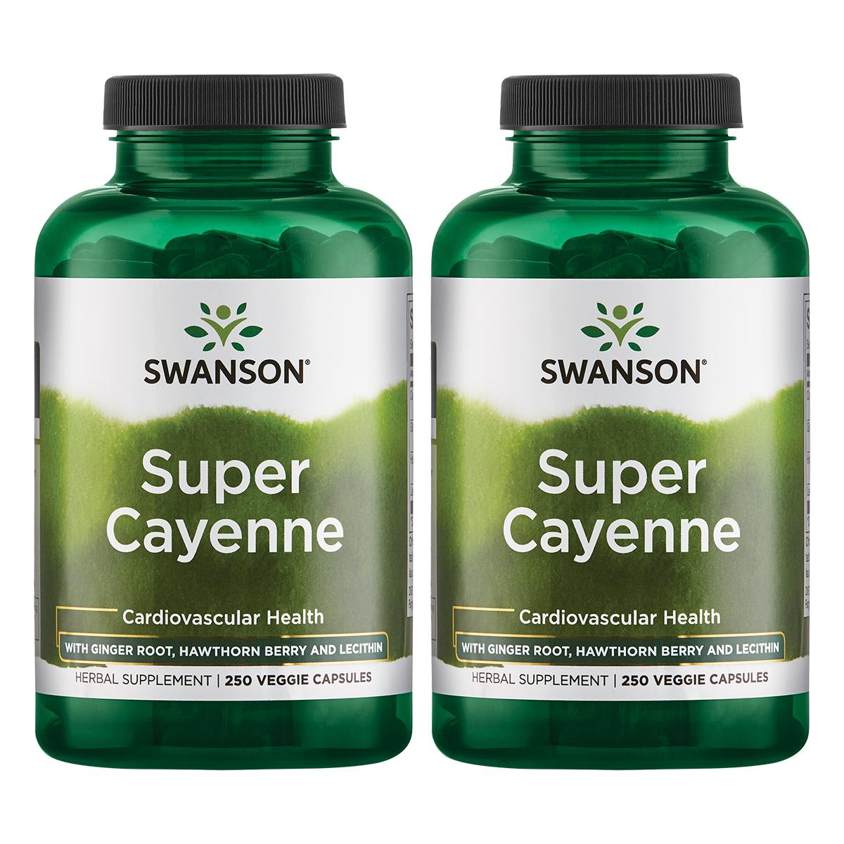Swanson Super Cayenne - with Ginger Rhizome, Hawthorn Berry & Lecithin ...