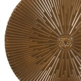 Noble House Bartram Metal Sunburst Side Table, Brushed Antique Bronze ...