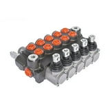 Handdo Hydraulic Monoblock Double Acting Control Valve, 5 Spool,11 GPM ...