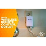 Woods 59781 Indoor Wireless Remote Control with Countdown, White ...