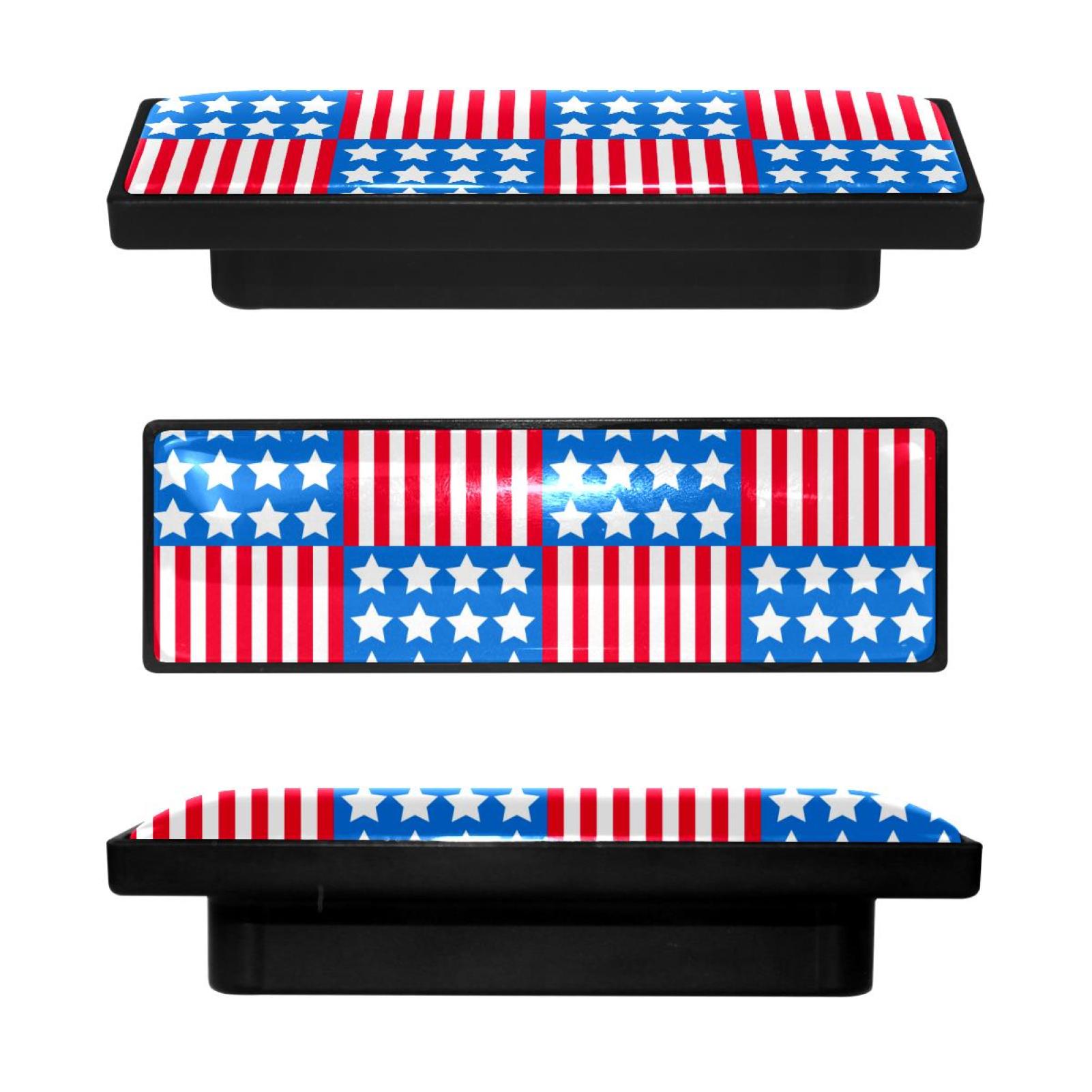 4 Pcs Rectangle Cabinet Handle Cupboard Knob Drawer Pulls Handle Red ...