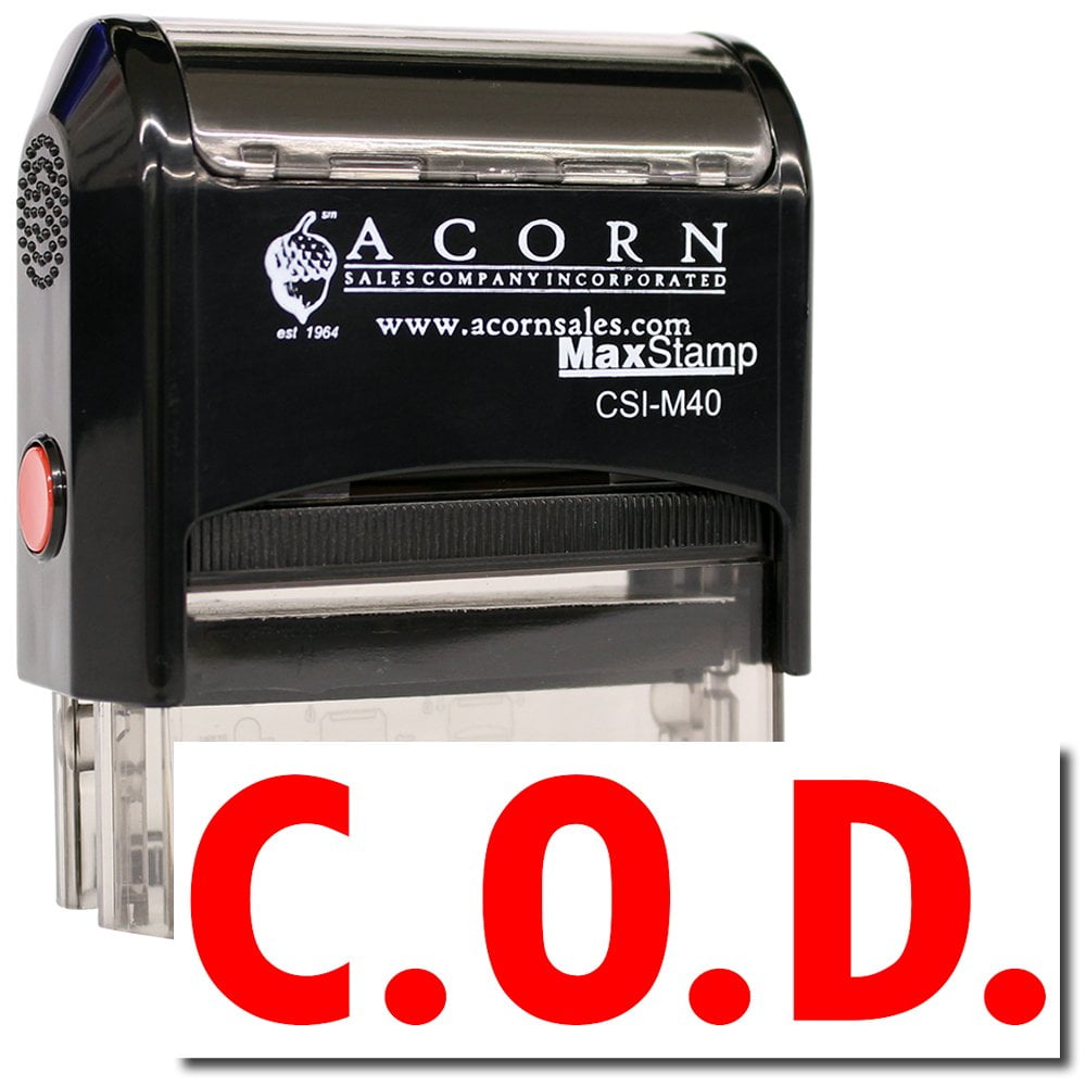 Large Self-Inking C.O.D. Stamp - Walmart.com