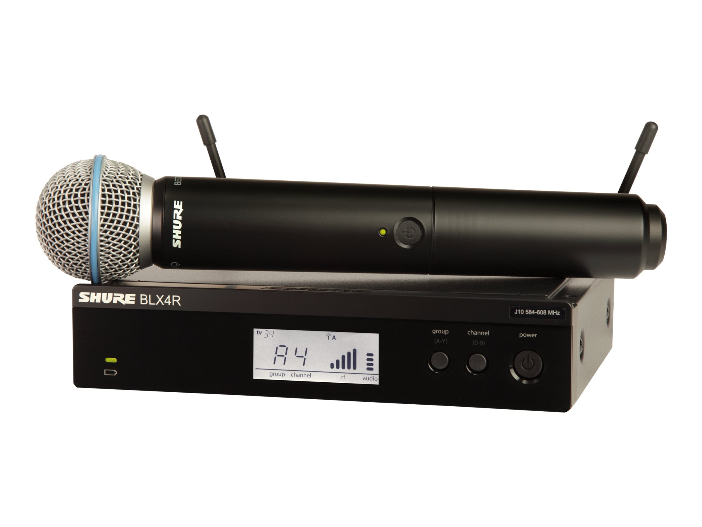 Shure BLX BLX24R/B58 - H10 Band - microphone system - Walmart.com