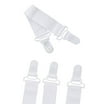 4 Pc Sheet Grippers Bed Elastic Straps Fasteners Clasp Suspender Clips ...