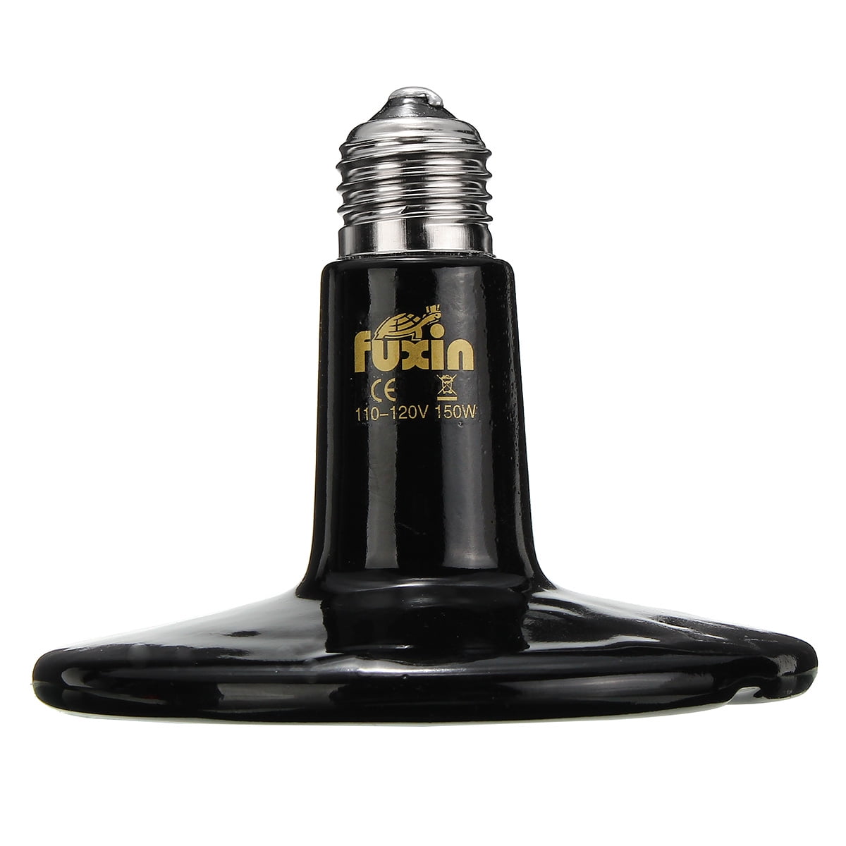 110V 75mm 25-200W Reptile Heat Lamp Bulb,White Mini Infrared Ceramic ...