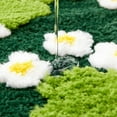 Cute Floral Bath Mat Microfiber Grass Bathroom Rug 16''W x 24''L Non ...