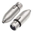 7829 XLR 3Pin Female To 3.5mm Female Adapter For Mixers Amplifiers ...