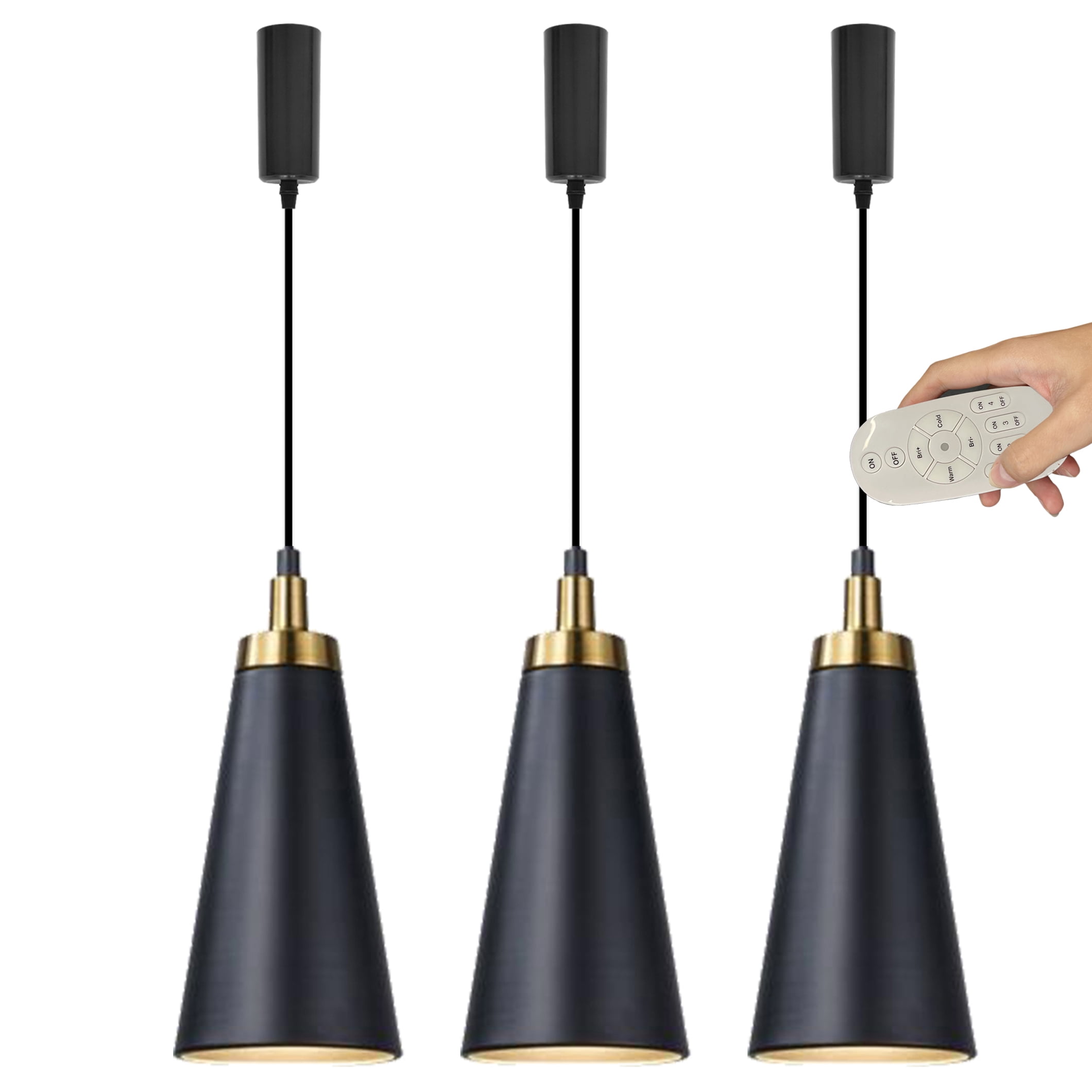 Kiven H Track Pendant Lightning with Remote Control,Adjustable Cord ...