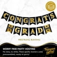 Gold Graduation Banner & Pennants Kit - Black and Gold Graduation Party ...