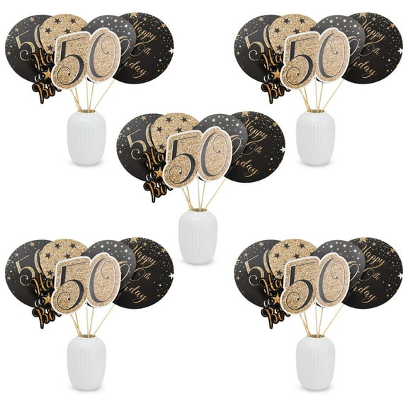 6 Pcs 50th Birthday Decorations for Men and Women, 50th Anniversary ...