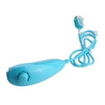 Wireless Blue Remote & Nunchuck Controller Set for Wii with Built-in ...