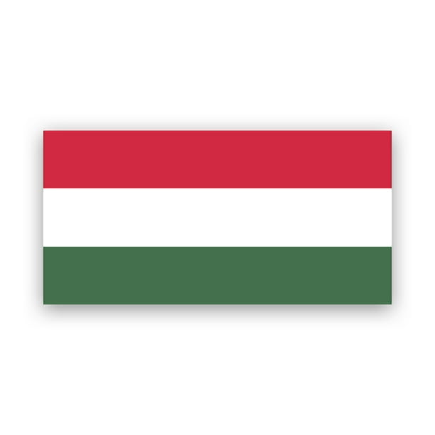 Hungarian Flag Sticker Decal - Self Adhesive Vinyl - Weatherproof ...