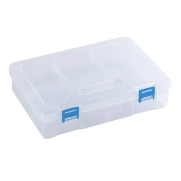 Casewin 3 Tier Transparent Plastic Stackable Storage Box - Adjustable ...