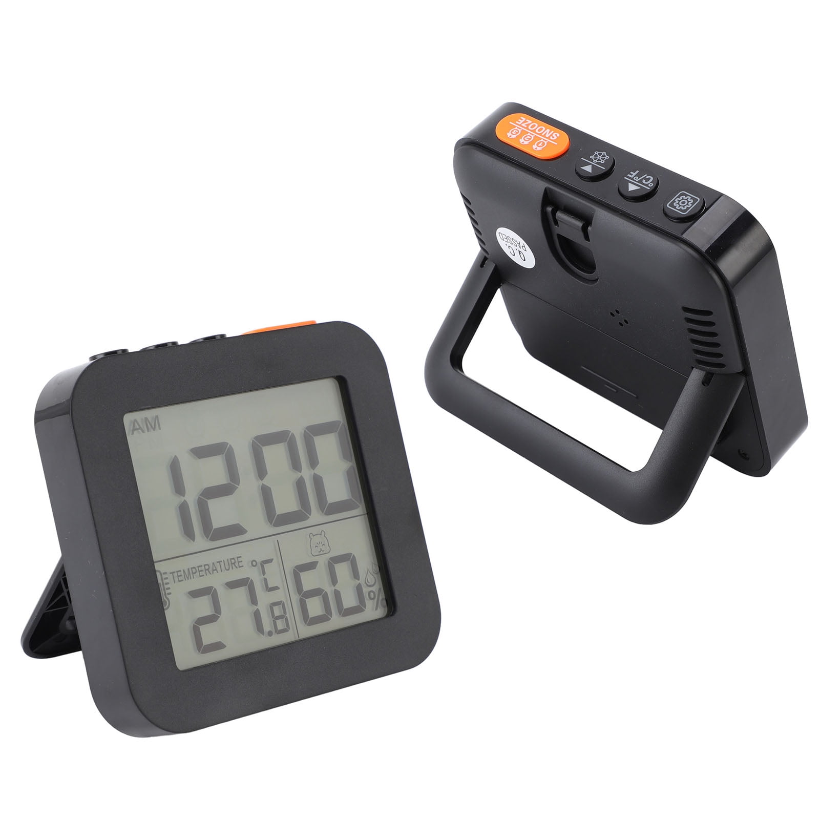 Reloj Despertador Electrónico, Reloj LCD De Temperatura Y Humedad ...