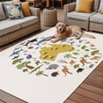 Australia Map Section Outdoor Rug, Cartoon Marine Life Cute Koala ...