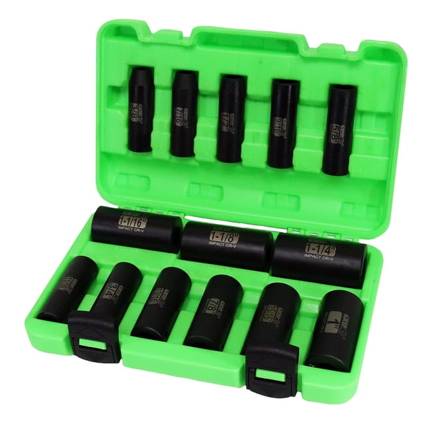 Grip 15 pc Professional Deep Impact Socket Set SAE - Walmart.com ...