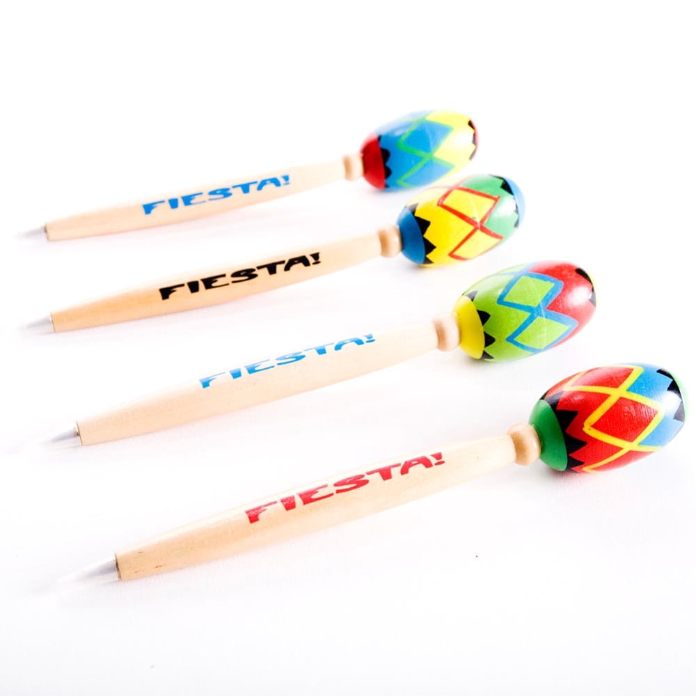 Fiesta Maraca Pen - Party Favors - 12 Pieces - Walmart.com - Walmart.com