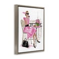 Stupell Industries Parisian Chic on Cafe Balcony Brown Framed Floater ...