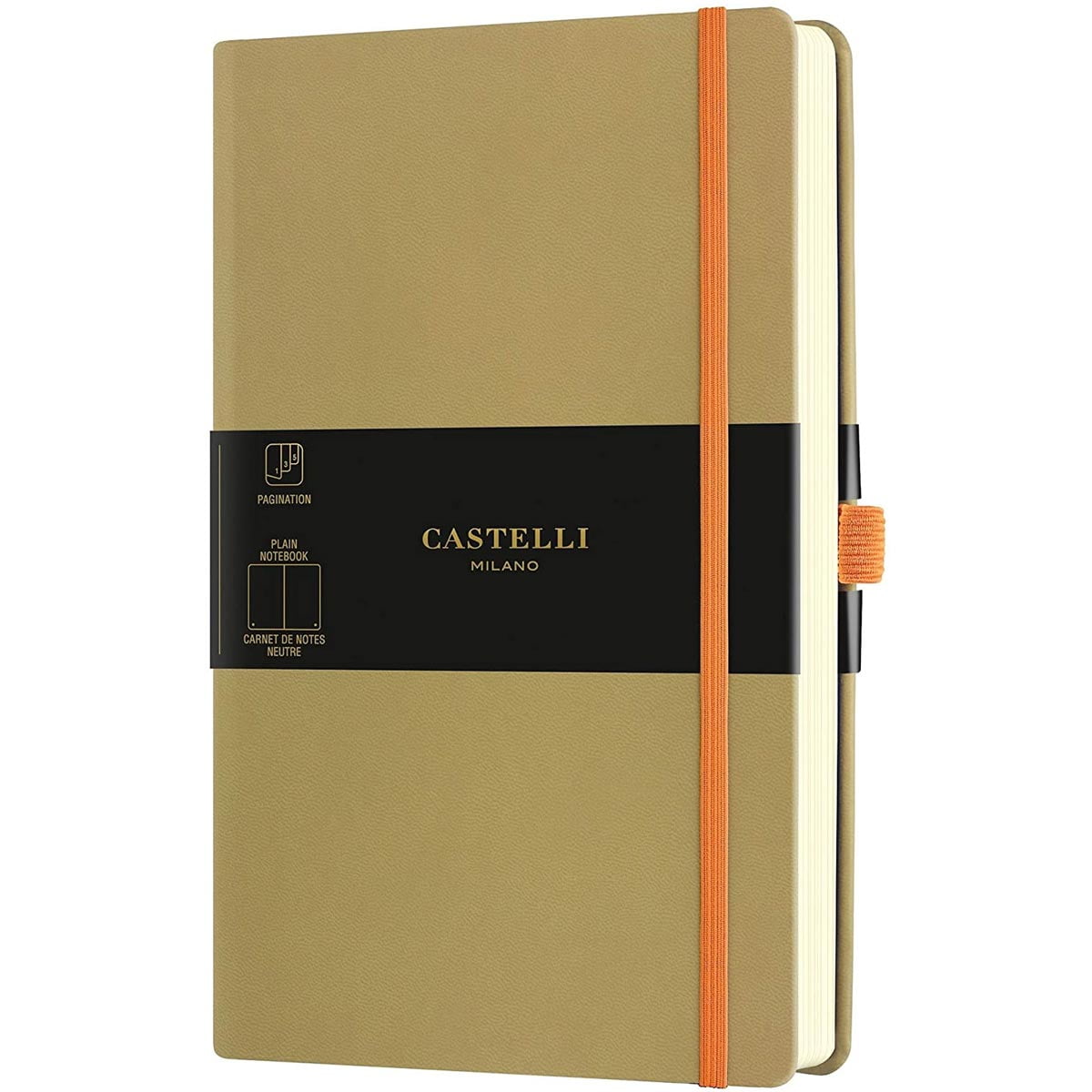 Castelli QC825-005 Aquarela A5 Notebook, Blank, Olive - Walmart.com