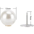8 Sets 12mm No-sew Pearl Buttons, Detachable Reusable Pins, Fixed ...