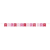 Red & Pink Happy Valentine's Day Pennant Banner, 10 ft - Walmart.com