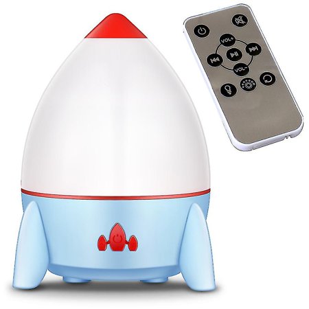 Star Projector Night Light -charging Small Rocket, Remote Control Blue ...