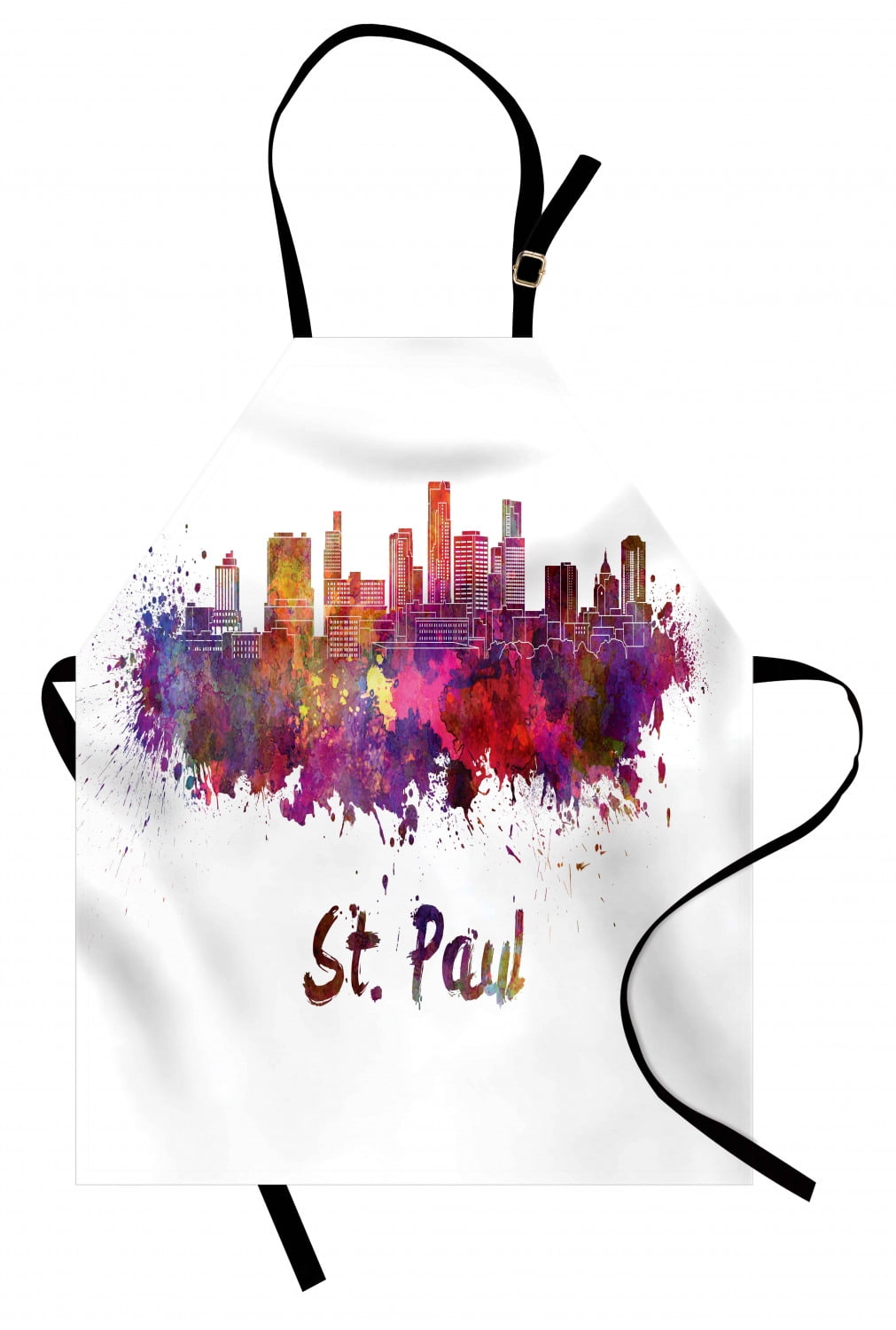 Minnesota Apron, Capital City Saint Paul Skyline Illustration with ...