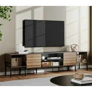 Mid century TV Stand for up to 100 inch 2 in 1 Entertainment Center TV ...