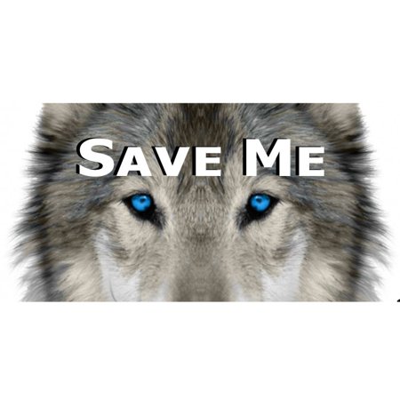 Save Me Wolf Photo License Plate | Walmart Canada