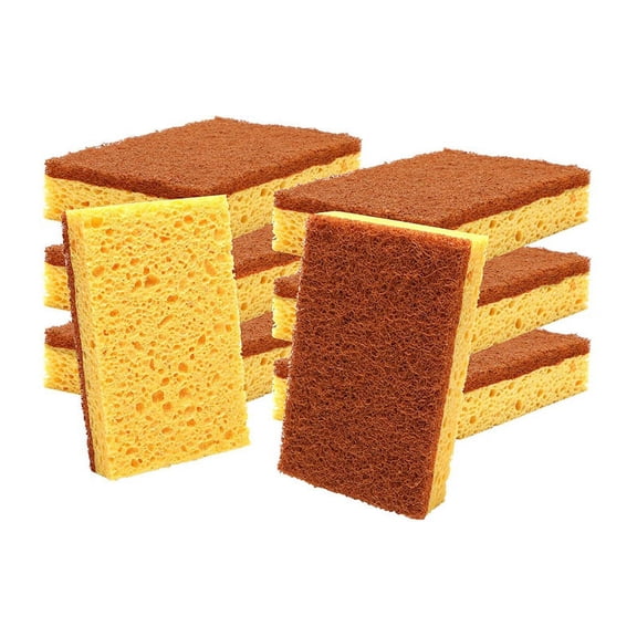 4-Pack Simply Good Biodegradable Scrub Sponges - Durable All-Natural ...