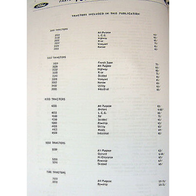 Ford Heavy Equipment Manuals & Books For New Holland Tractor New ...