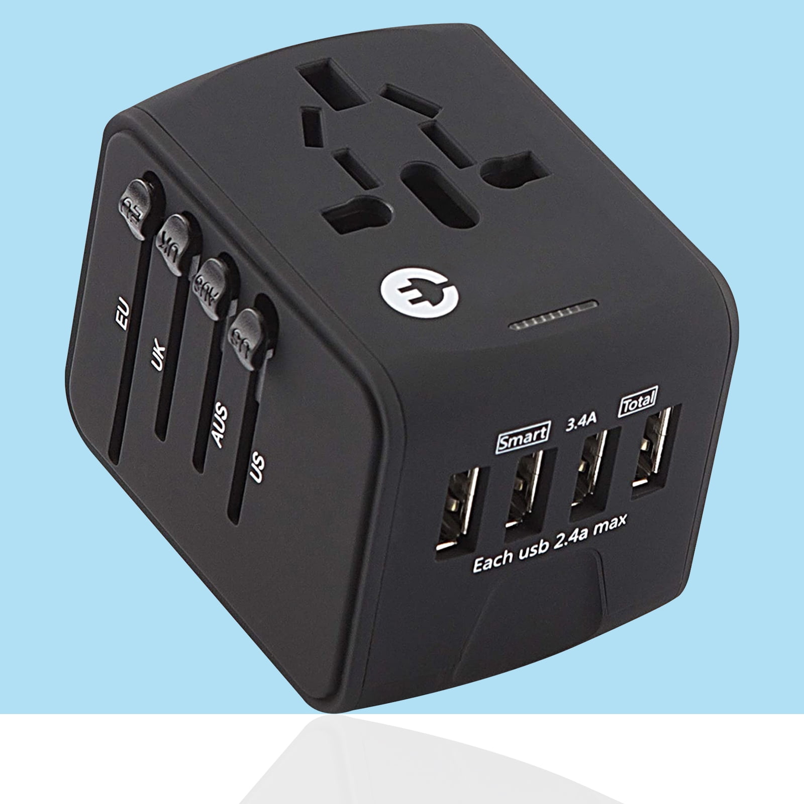 International Power Adapter, Universal Worldwide Travel Charger with 2 ...