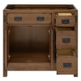 Sagehill Designs American Craftsman 36" Bathroom Vanity Base, Rustic ...