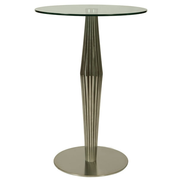 Impacterra Furniture Alexandria Glass-Top Pub Table - Walmart.com