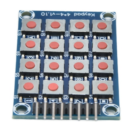 4x4 Array Switch Module, 8 Pin MCU Expansion Compact Size 16 Button ...