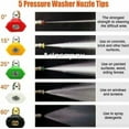 1/4" High Pressure Washer Gun 4000 Psi Car Wash Foam Spray Short Wand W ...