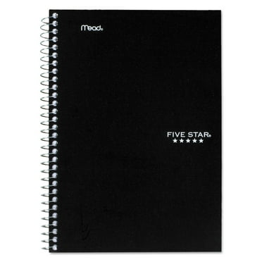 Five Star Notebook, 1 Subject, College Ruled, Black (72057) - Walmart.com