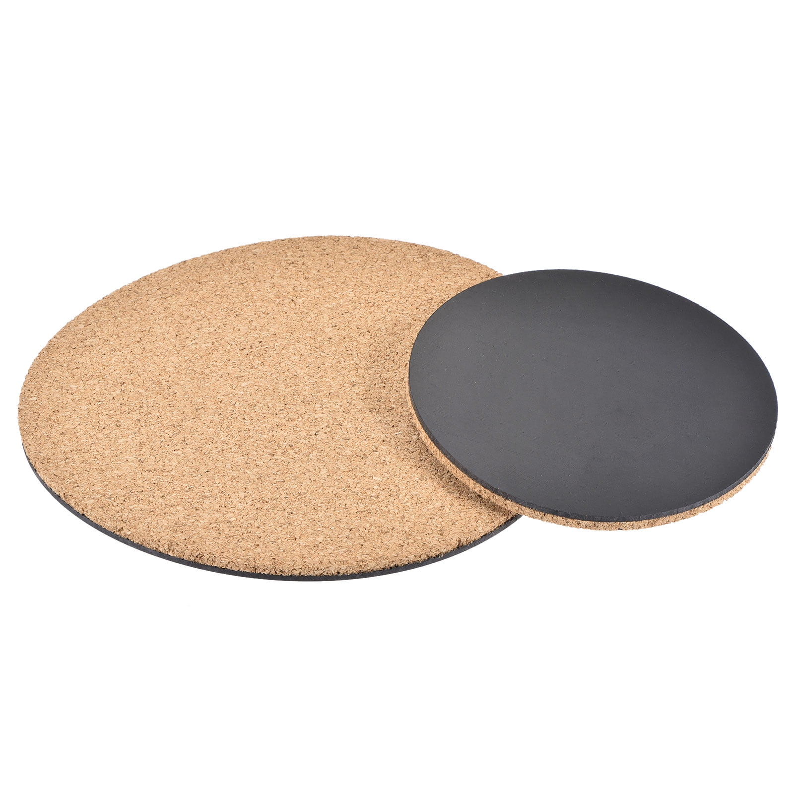 Uxcell 4" 6" Round Plastic Cork Home Garden Plant Pot Mat Coaster Pad ...