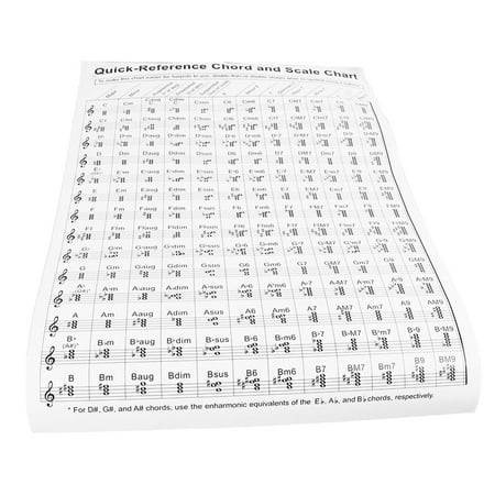 Beginner Harp Chord Chart Harp Accessories Harp Chord Chart Portable ...