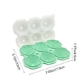 Diamond Silicone Ice Tray 6-Cube Mold with Funnel Lid Leakproof for ...