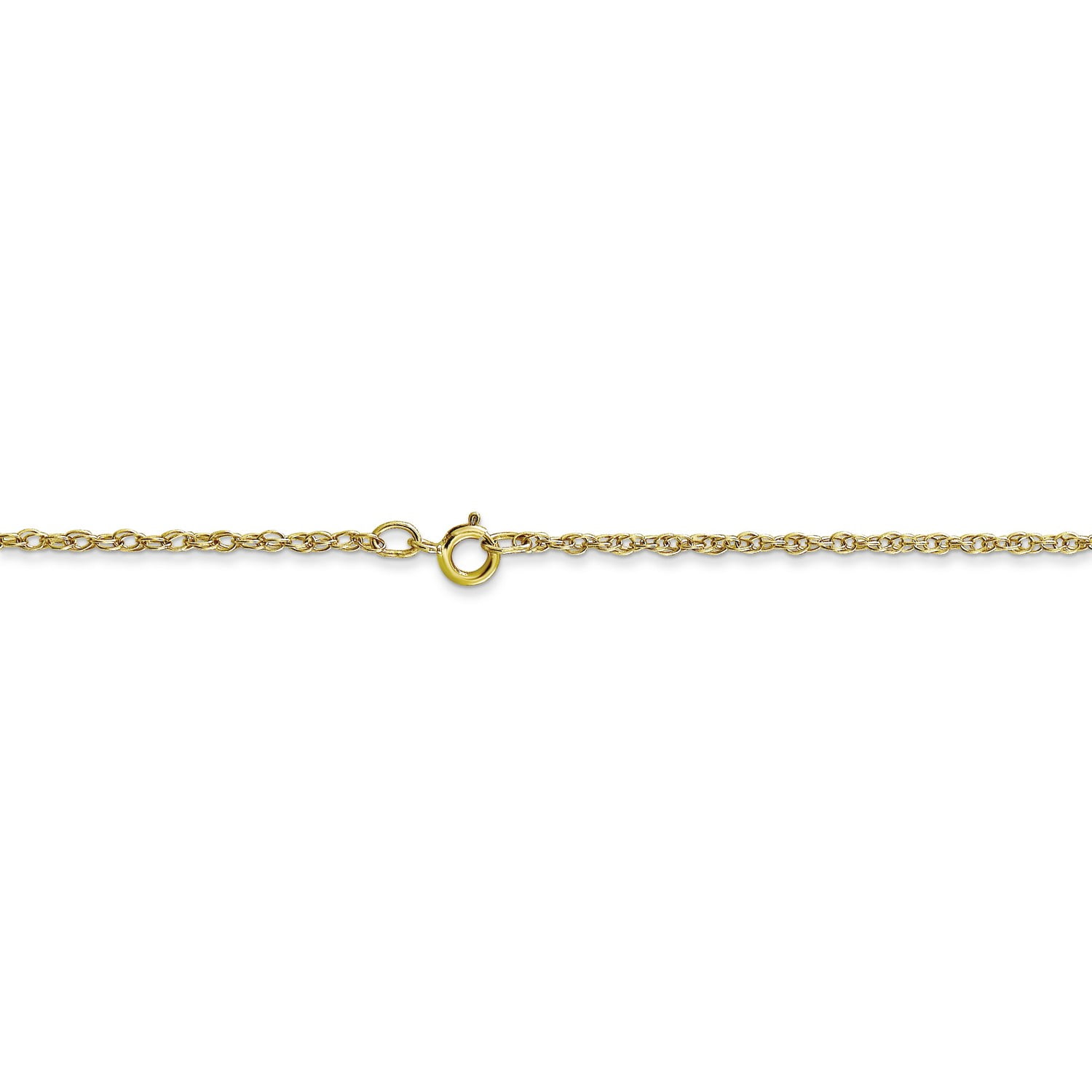 Cable Rope Pendant Chain Necklace in Real 10k Yellow Gold - Walmart.com