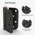 Self Closing Door Hinge 4 Inch Spring Loaded Hinge Adjustable Tension ...