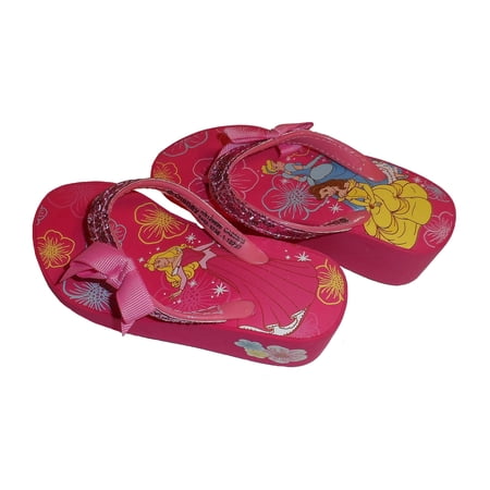 Disney Princesses Little Girls' Flip Flops (7/8) Pink | Walmart Canada
