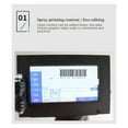 12.7mm Variable QR Barcode Digital Sign Label Portable Handheld Thermal ...