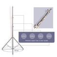 Super Stable Stainless Steel Big Tripod 2.8M Foldable Lighting Stand ...